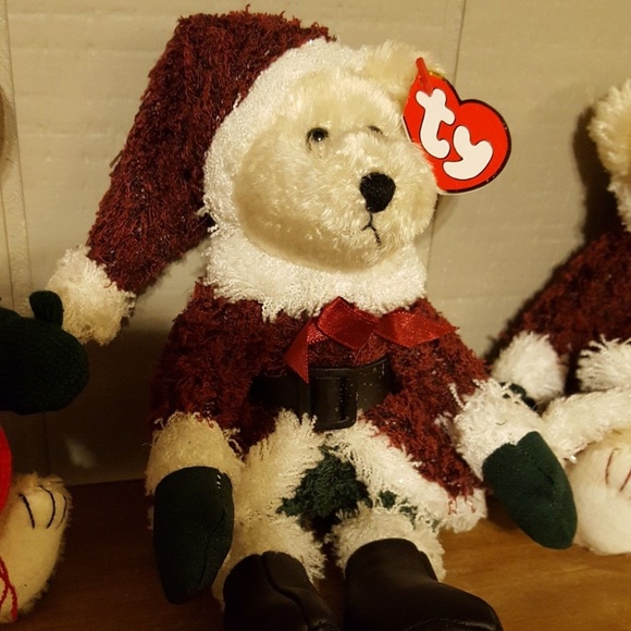 Ty | Holiday | 3 Ty Christmas Attic Treasures Santa Bears | Poshmark